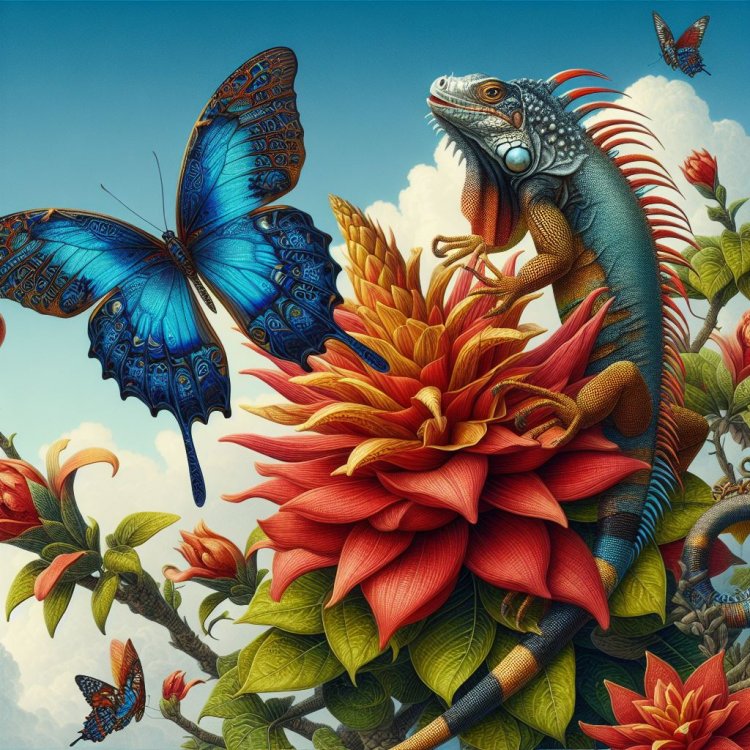 Sang Iguana Pelukis di Taman Bunga - Guru Indonesia Menulis